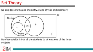 Set Theory - Venn Diagrams and Maxima, Minima | PPTX
