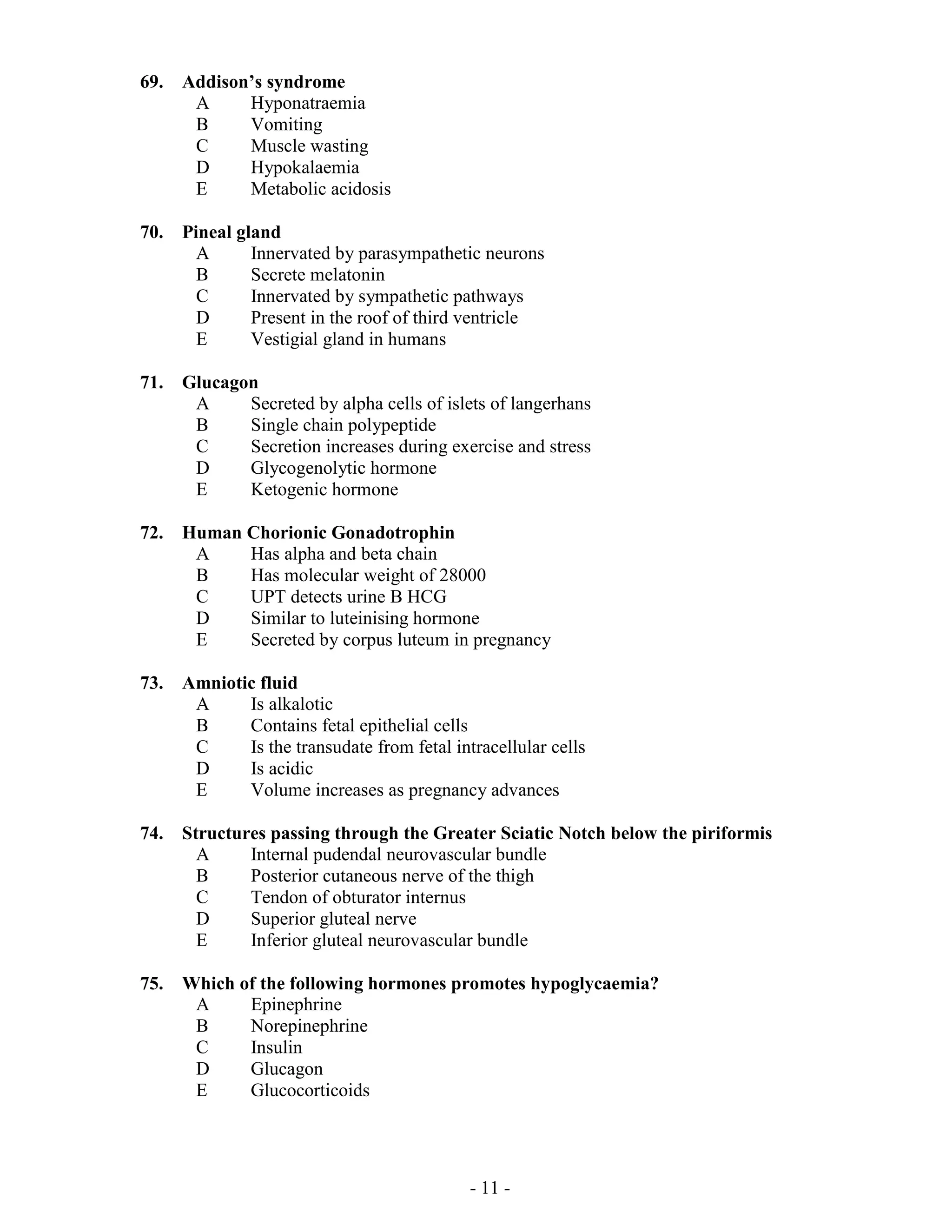 MRCOG PART 1 PRACTICE MCQ | PDF