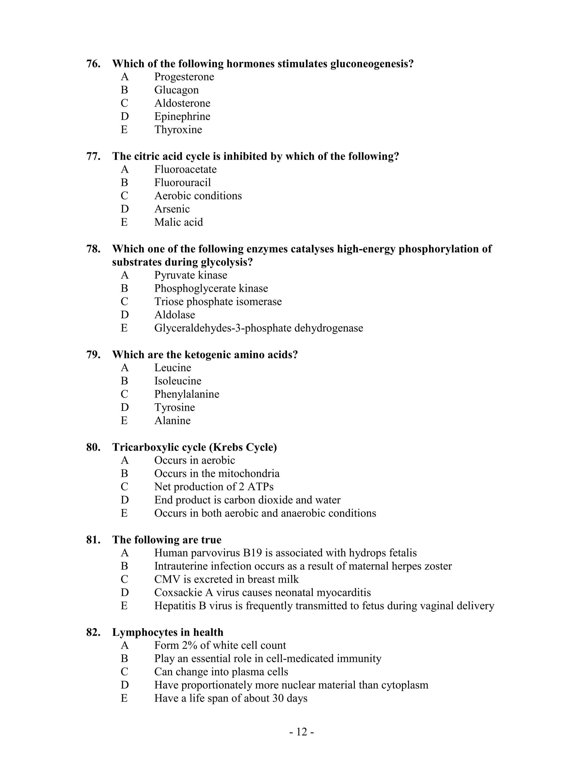 MRCOG PART 1 PRACTICE MCQ | PDF