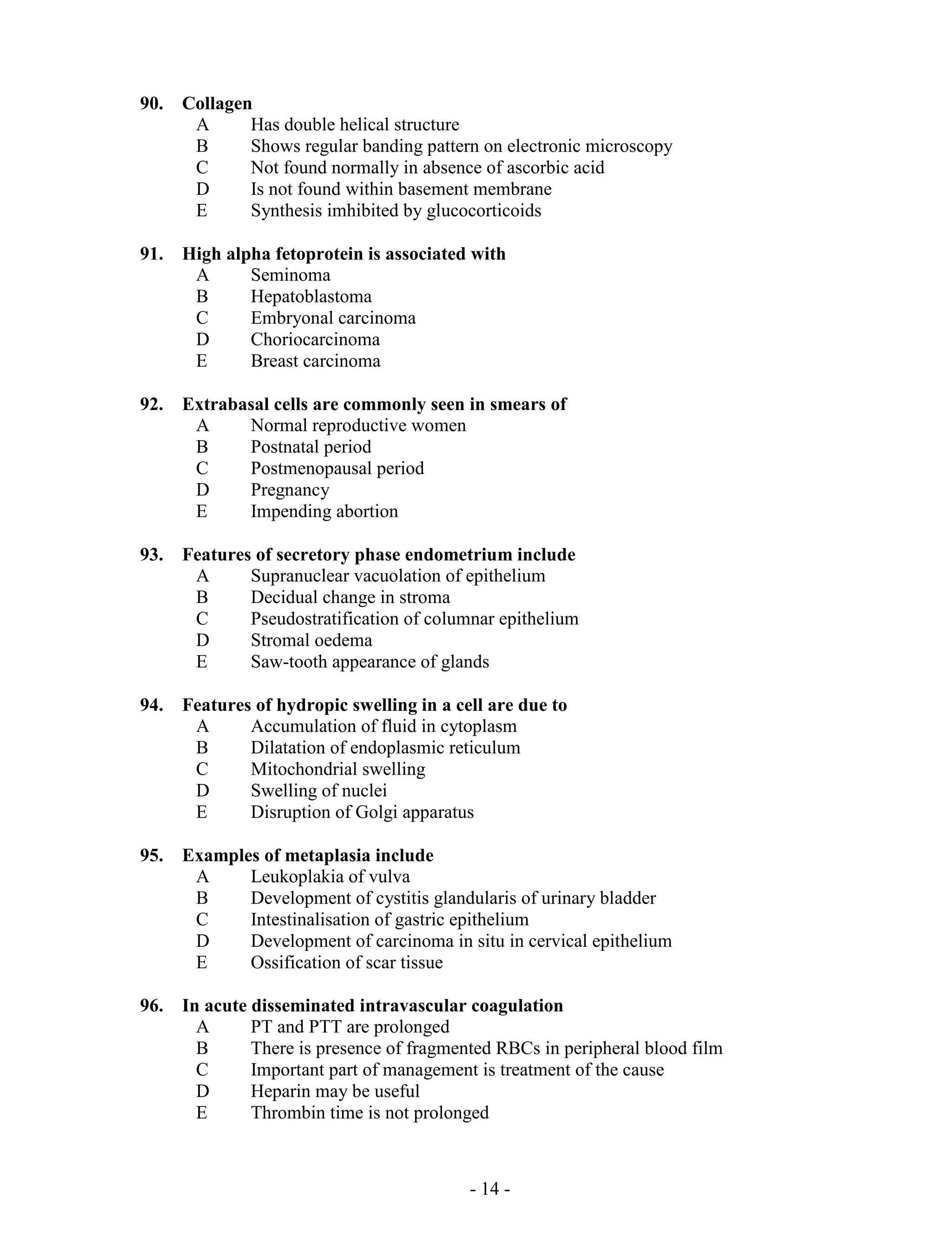 MRCOG PART 1 PRACTICE MCQ | PDF