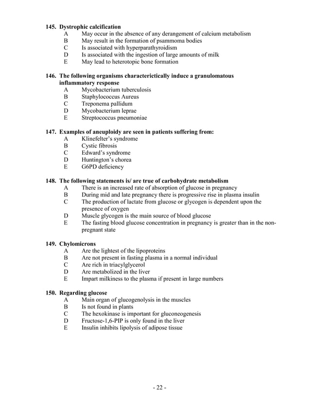 MRCOG PART 1 PRACTICE MCQ | PDF