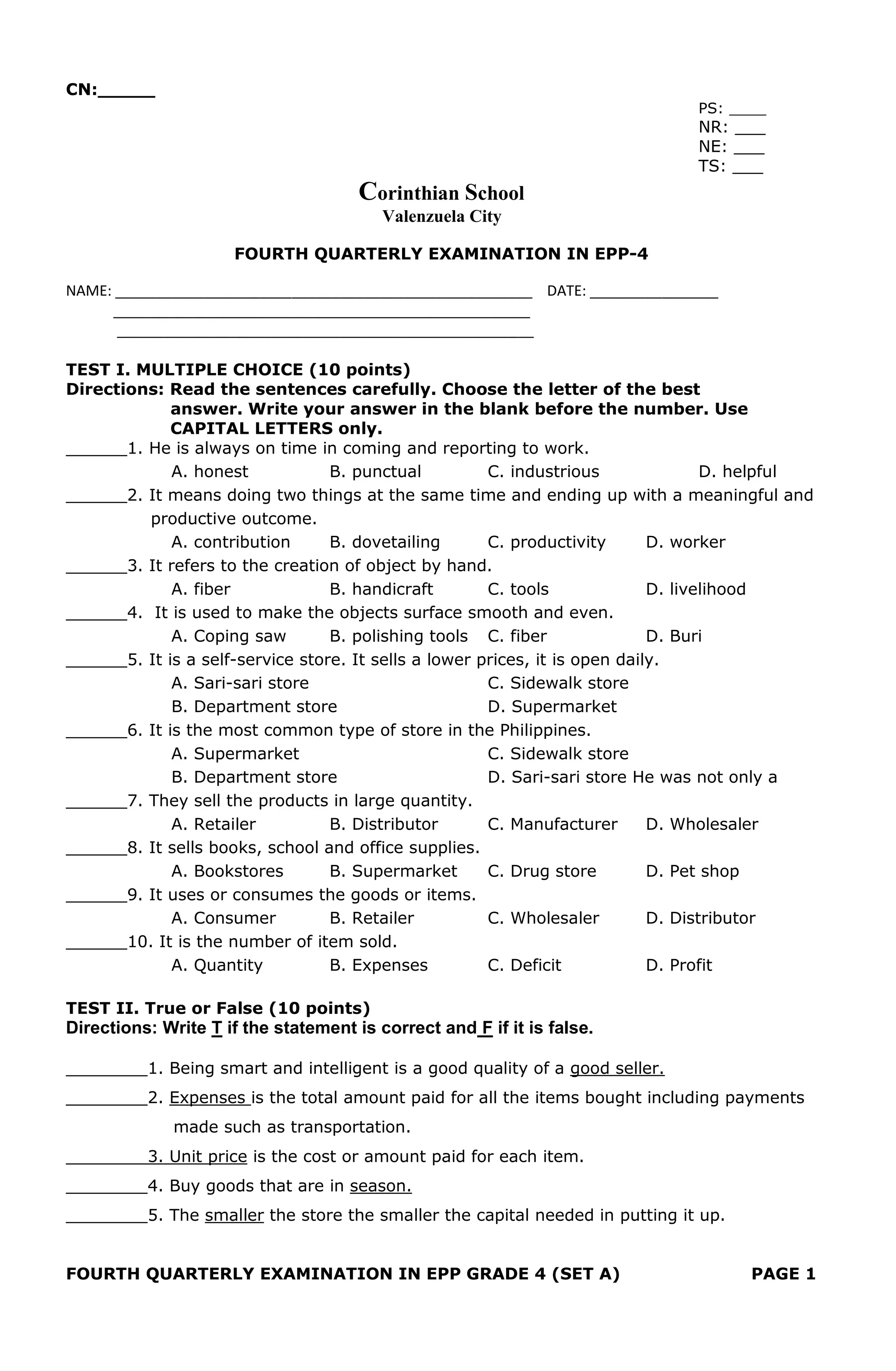 Set a.epp4.5docx | PDF