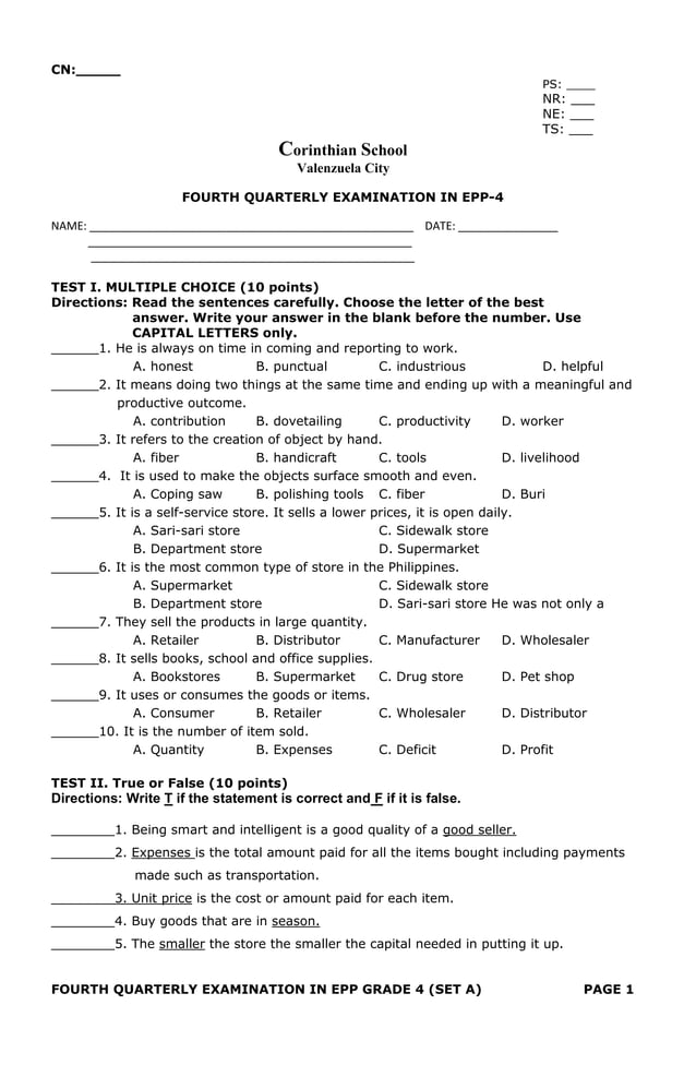 Set a.epp4.5docx | PDF