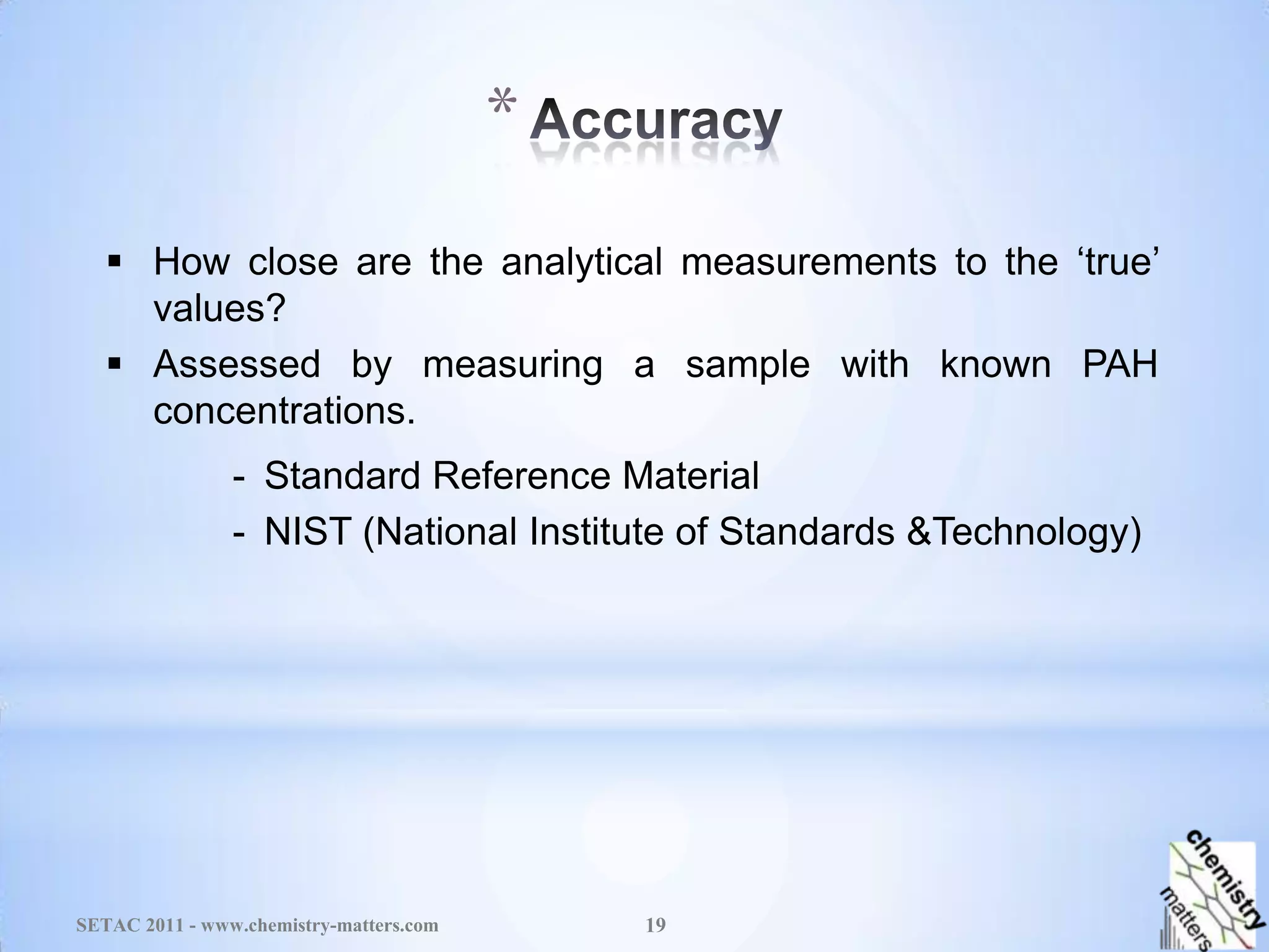 PAH Analytical Techniques and Impacts on Risk Assessment | PPTX