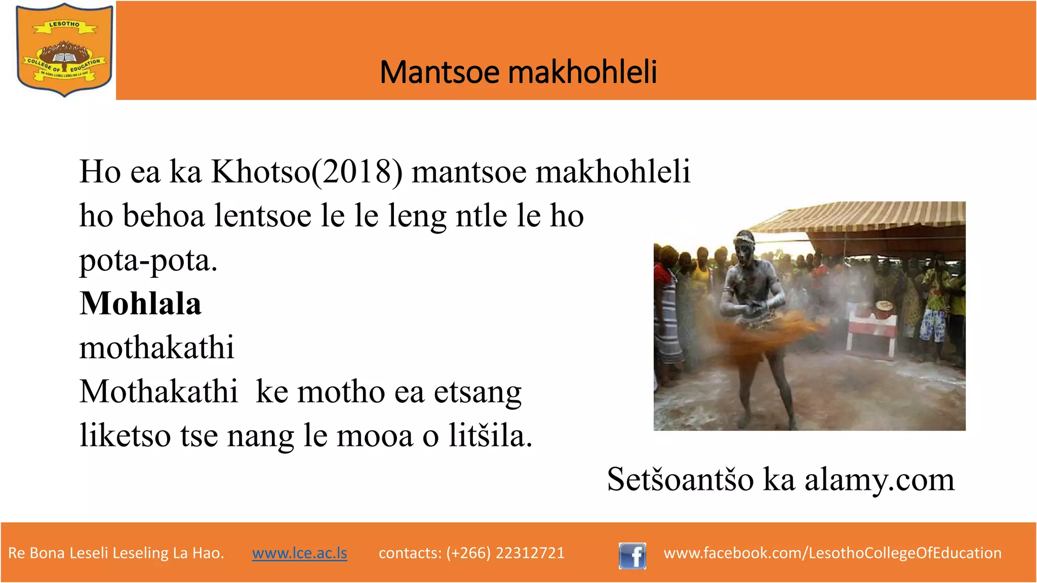 Setaele sa thothokiso | PPTX