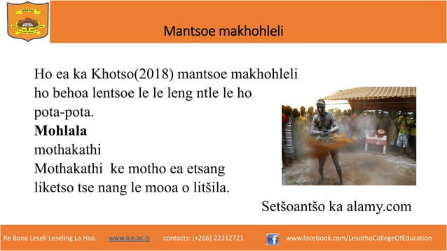 Setaele sa thothokiso | PPTX
