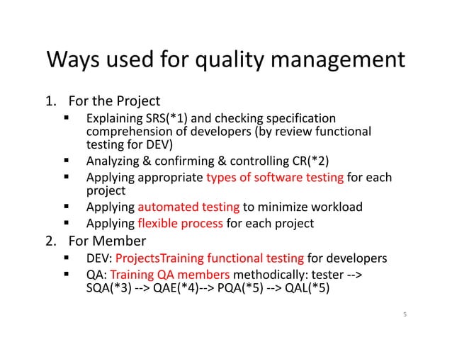 Quality Management Introduction | PPT