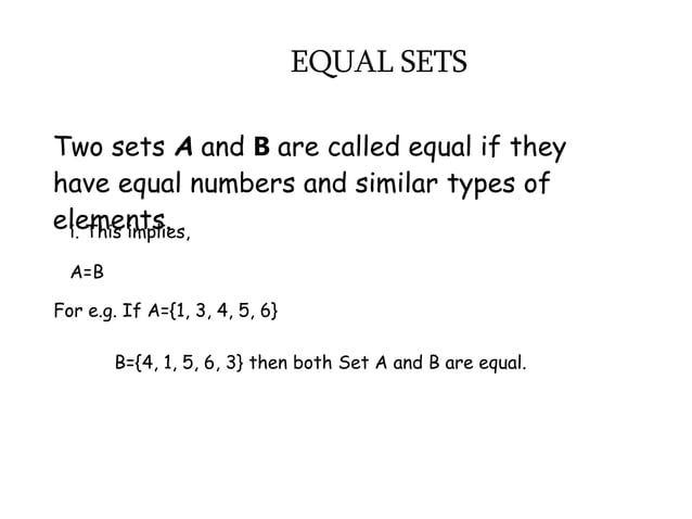 Set and its types | PPTX