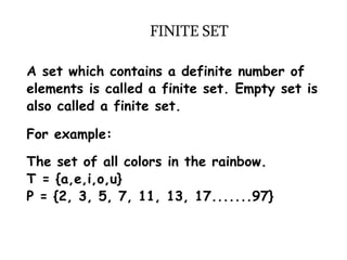 Set And Its Types | Ppt