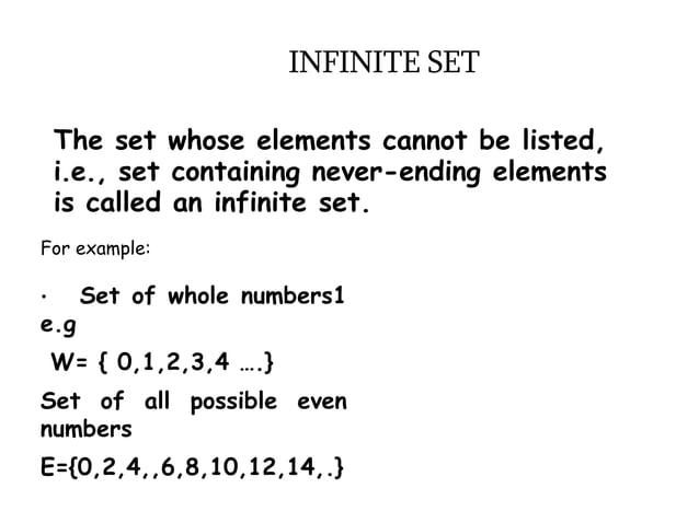 Set and its types | PPTX