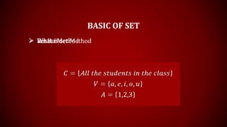 Set and Set Operation | PPT