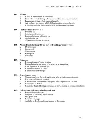 MRCOG Part 1 Practice MCQs | PDF