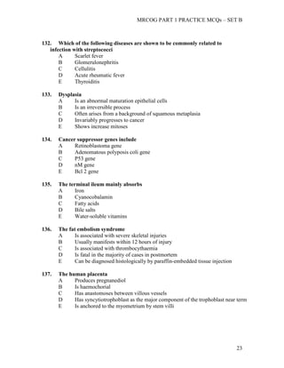 MRCOG Part 1 Practice MCQs | PDF