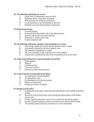 MRCOG Part 1 Practice MCQs | PDF