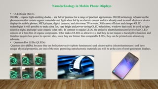 Nano technology In Mobiles | PPTX