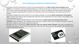 Nano technology In Mobiles | PPTX