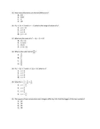 Set b=math nat.4 | PDF
