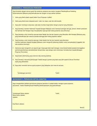 Set borang permohonan | PDF