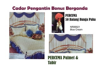 Set Cadar Pengantin berbunga paha | ODP
