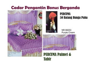 Set Cadar Pengantin berbunga paha | ODP