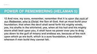 LDS (Mormon) Sunday School Lesson - Helaman 1-5 (A Sure Foundation) | PPT