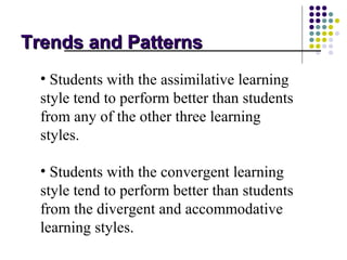 SETC 2004 - Learning Styles and Student Performance in an E-Learning ...