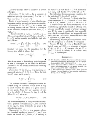 Set convergence | PDF