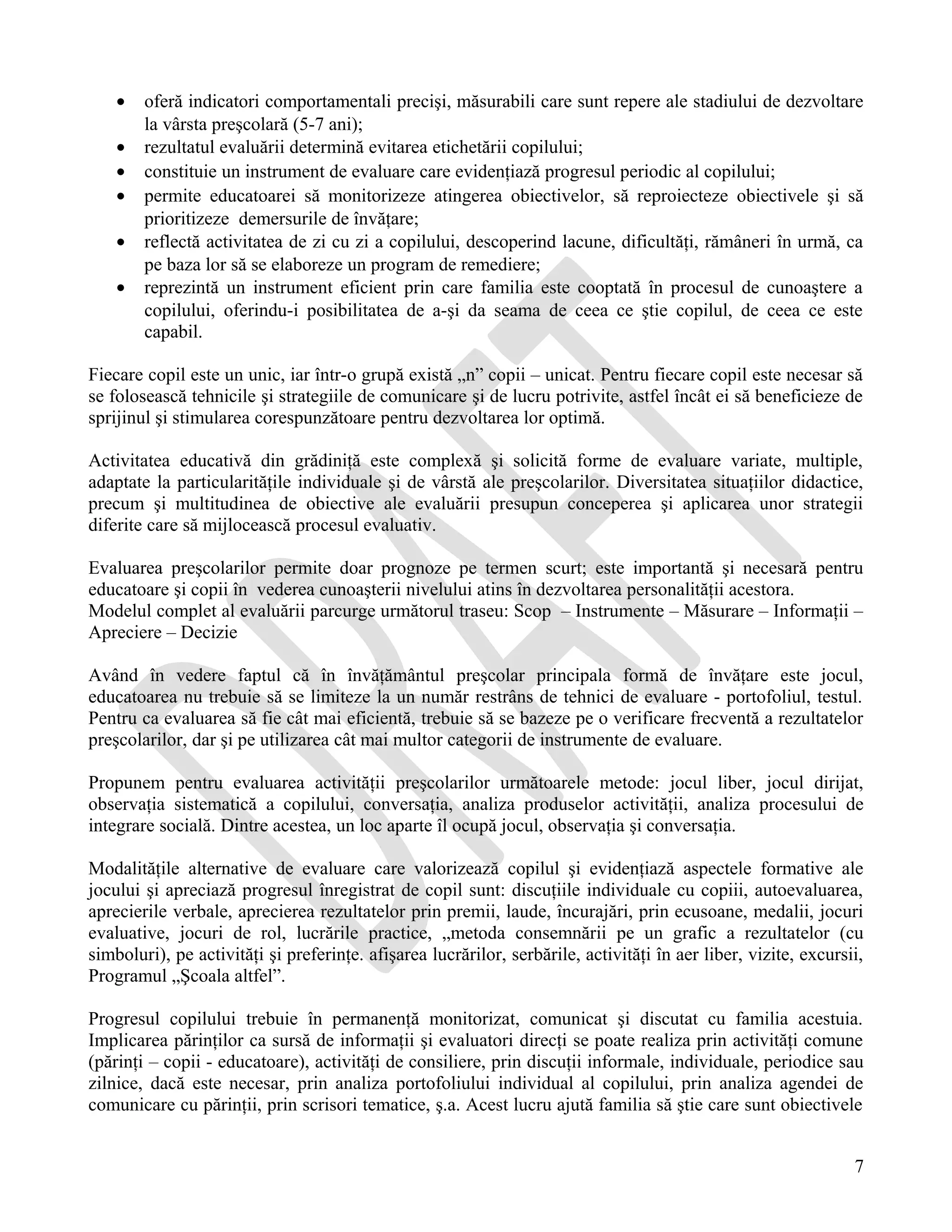 Set de instrumente prescolar | DOC