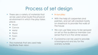 Set design Ashley Sanchez | PPTX | Theater Venues | Attractions