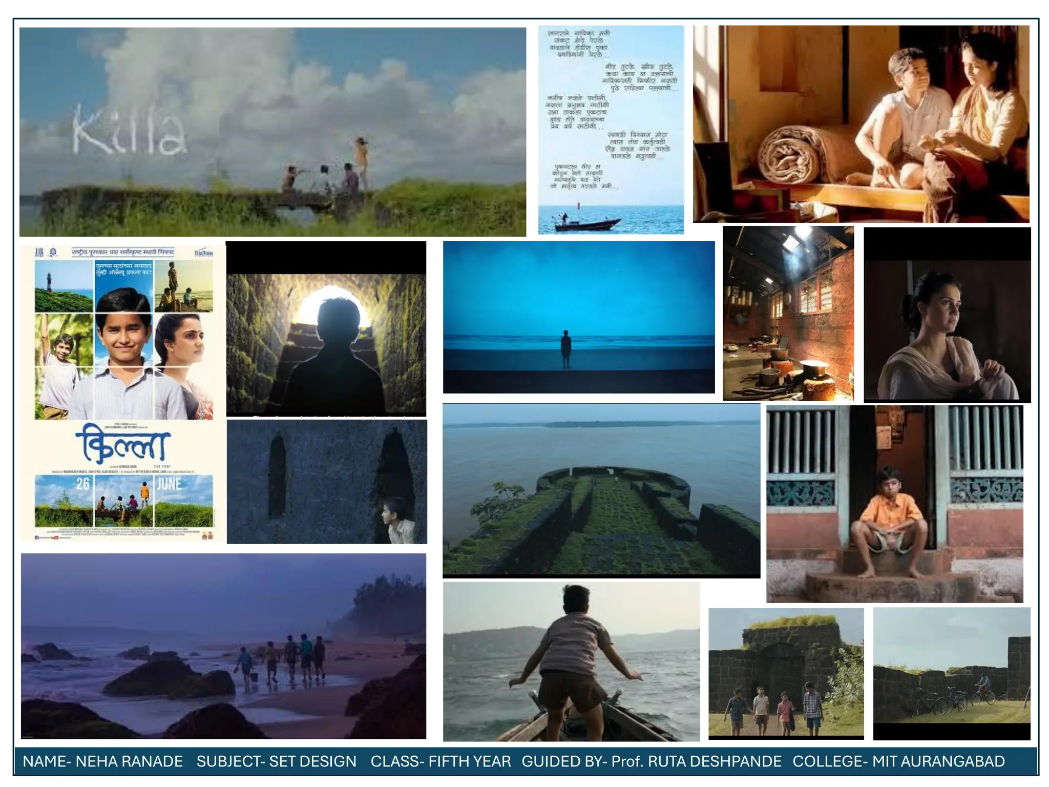 SET DESIGN DETAIL MOOD OF FAMOUS MARATHI MOVIE KILLA | PPT