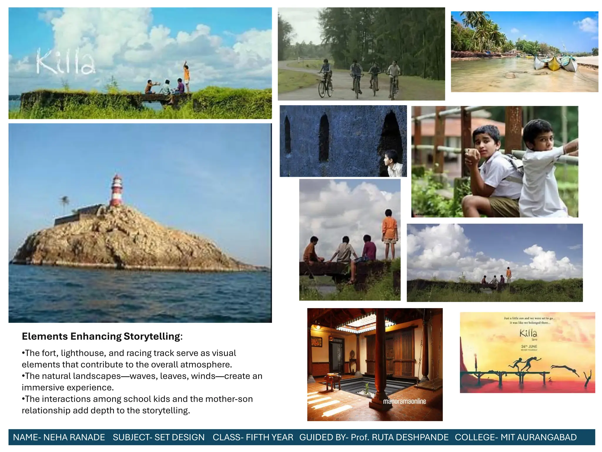 SET DESIGN DETAIL MOOD OF FAMOUS MARATHI MOVIE KILLA | PPT