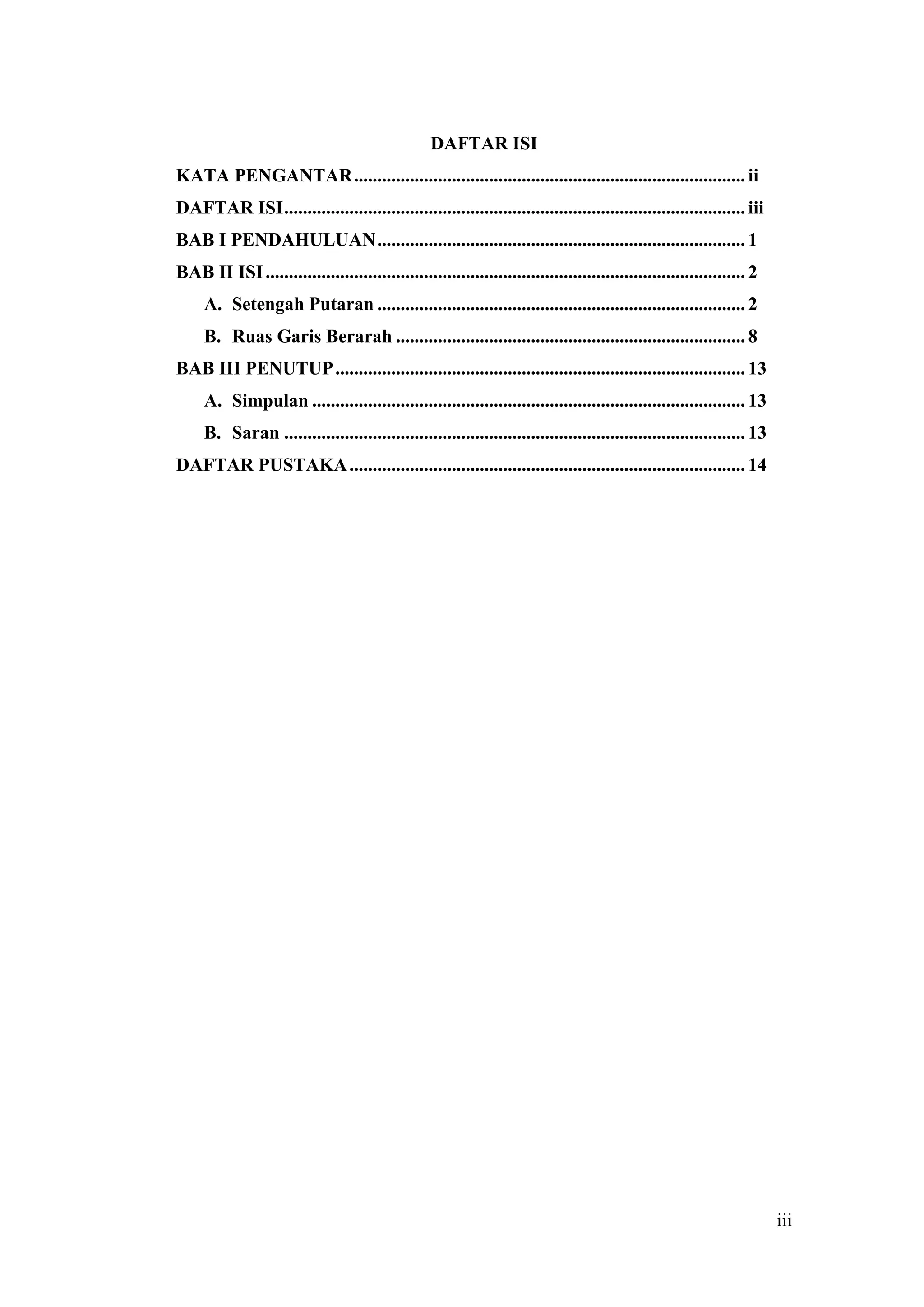 Setengah Putaran dan Ruas Garis Berarah | Geometri Transformasi | PDF
