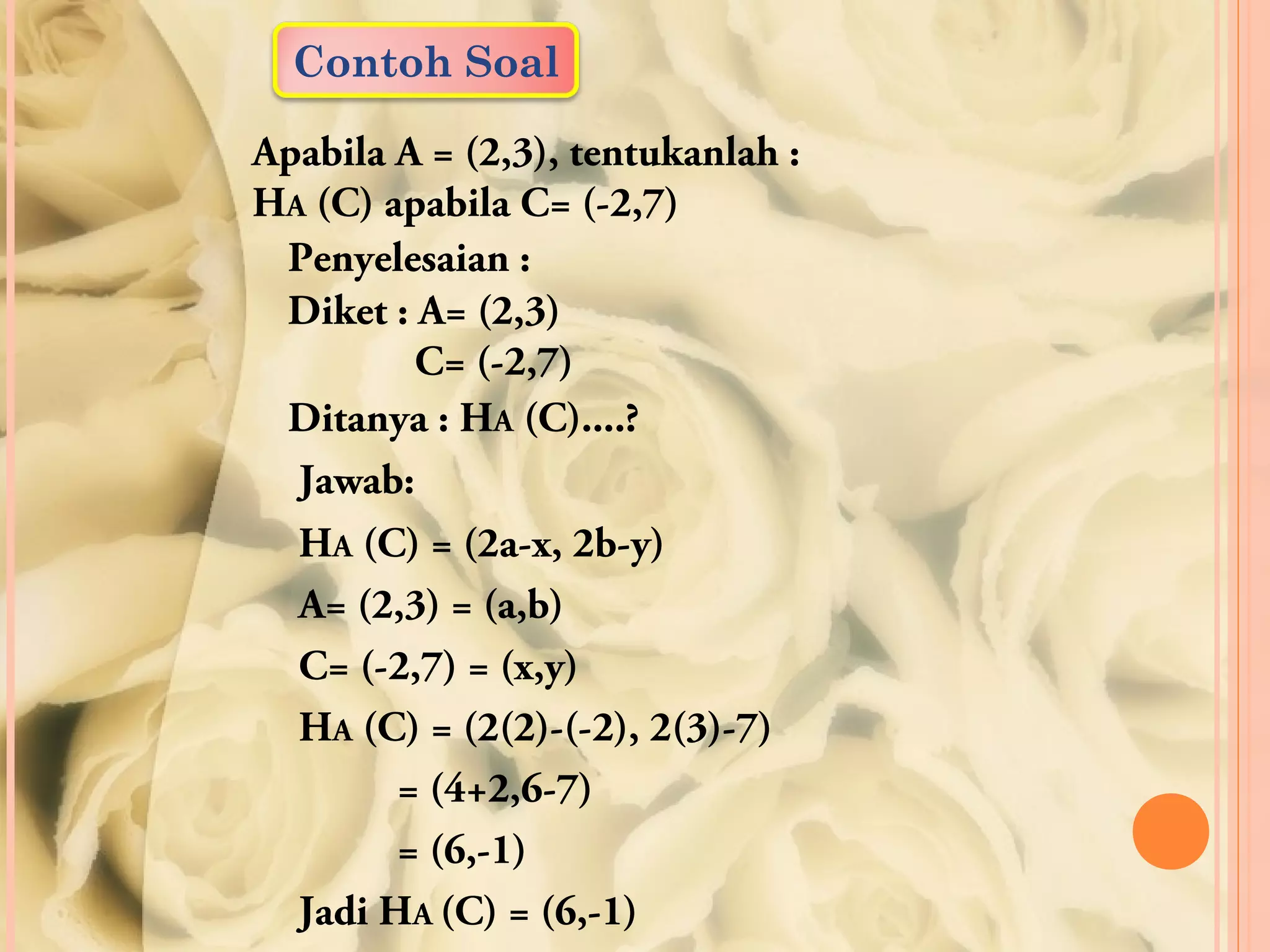 Setengah putaran transformasi geometri | PPT