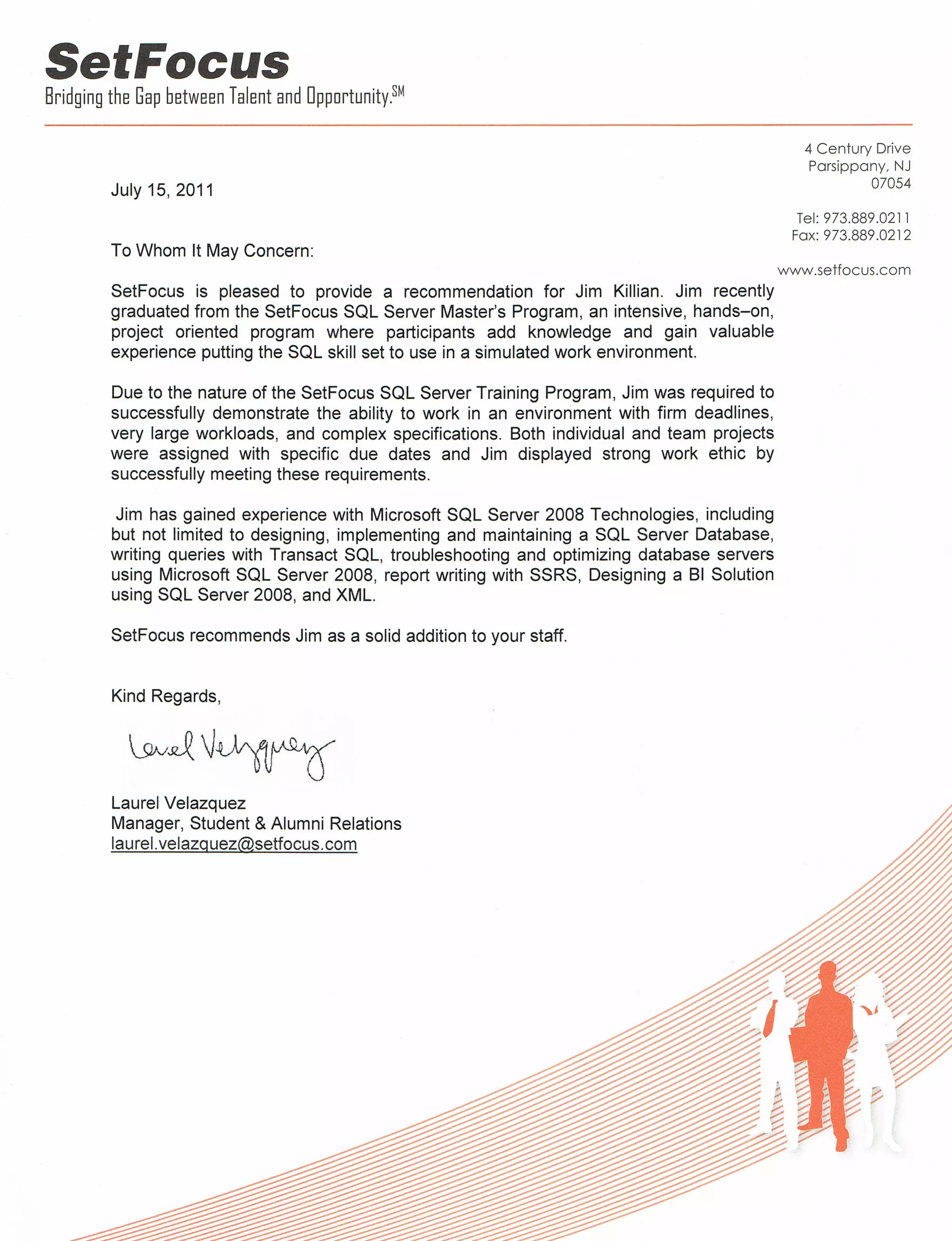 Set Focus Recommendation Letter | PDF