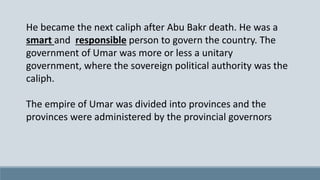 Famous Personality - Umar al-Khattab | PPTX