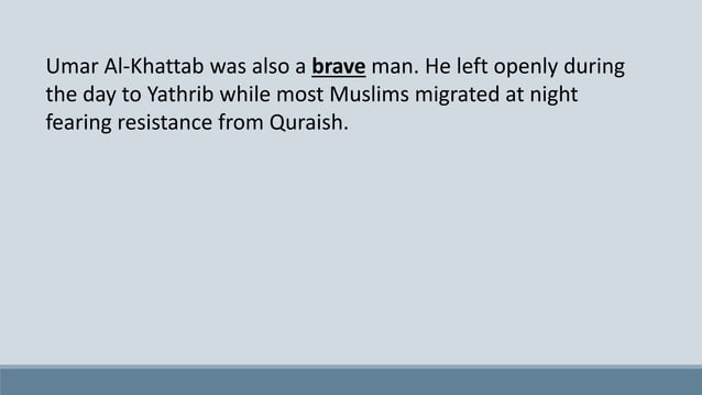 Famous Personality - Umar al-Khattab | PPTX