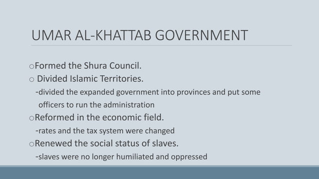 Famous Personality - Umar al-Khattab | PPTX