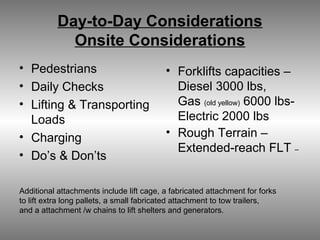 Fork Lift Training | PPT