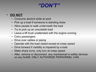 Fork Lift Training | PPT