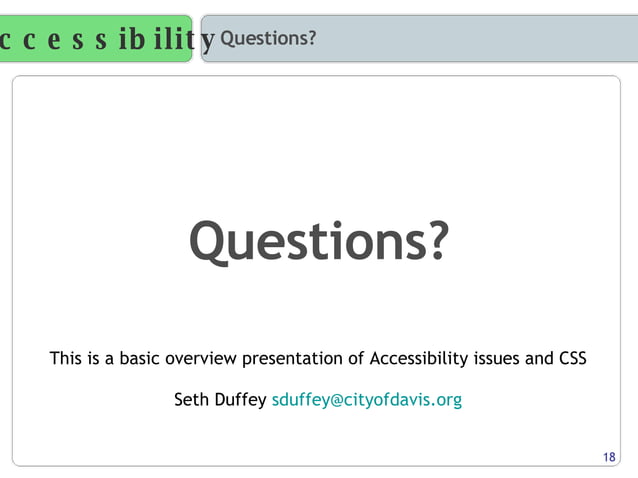 Seth Duffy Accessibility97035 | PPT