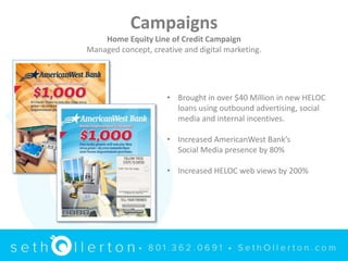 Seth Ollerton Marketing Portfolio | PPTX