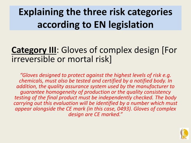 Glove CE Marking | Seth Safety Products. | PPTX | First Aid | Injuries