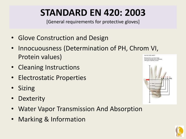 Glove CE Marking | Seth Safety Products. | PPTX | First Aid | Injuries