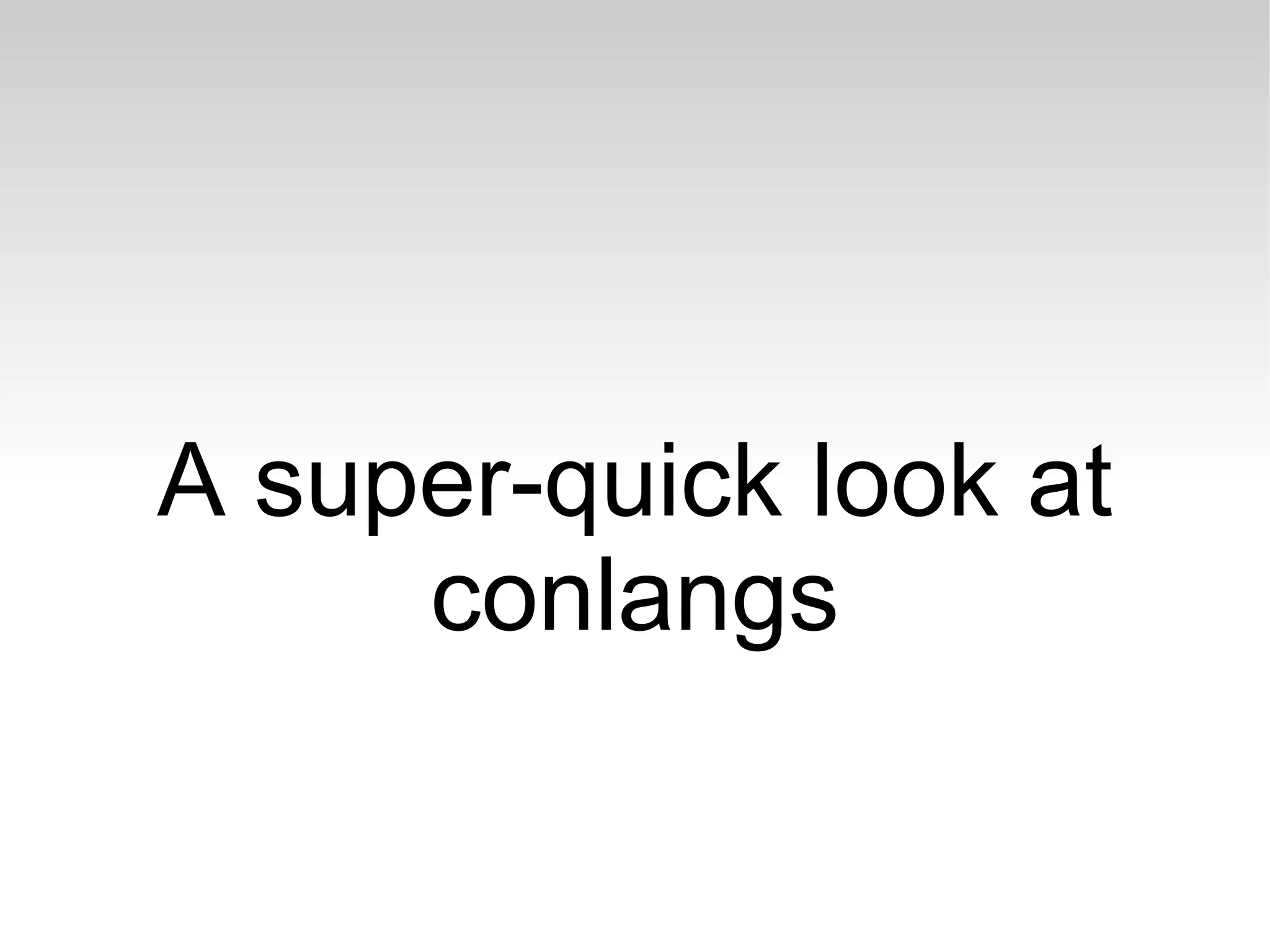 Seth schoen conlangs | PPT