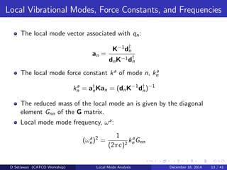 Local Vibrational Modes | PPT
