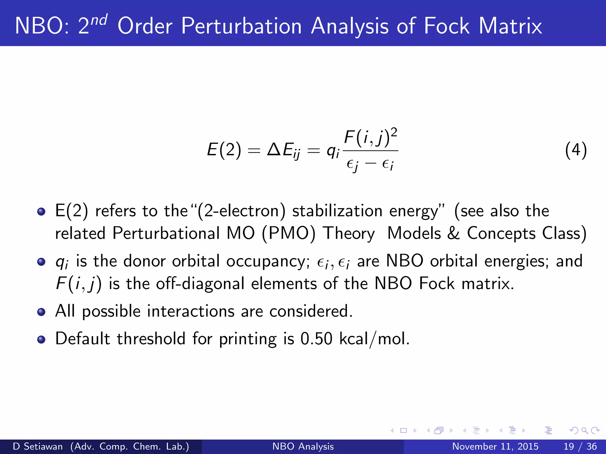 NBO Analysis | PDF