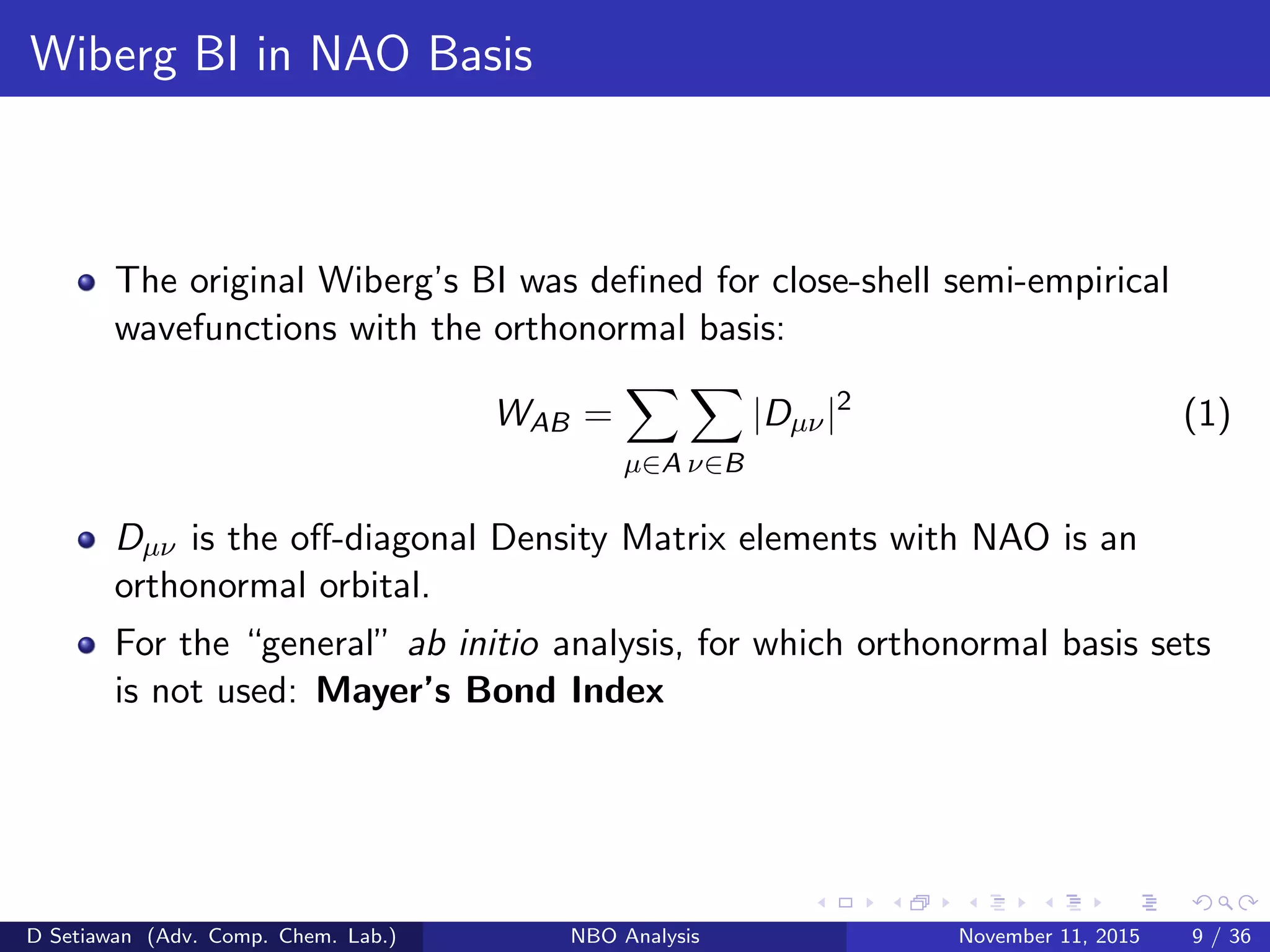 NBO Analysis | PDF