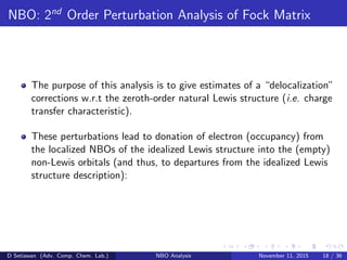 NBO Analysis | PDF