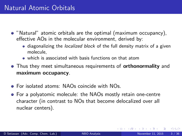 NBO Analysis | PDF | Chemistry | Science