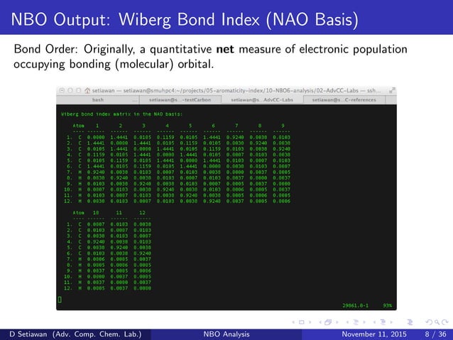 NBO Analysis | PDF | Chemistry | Science